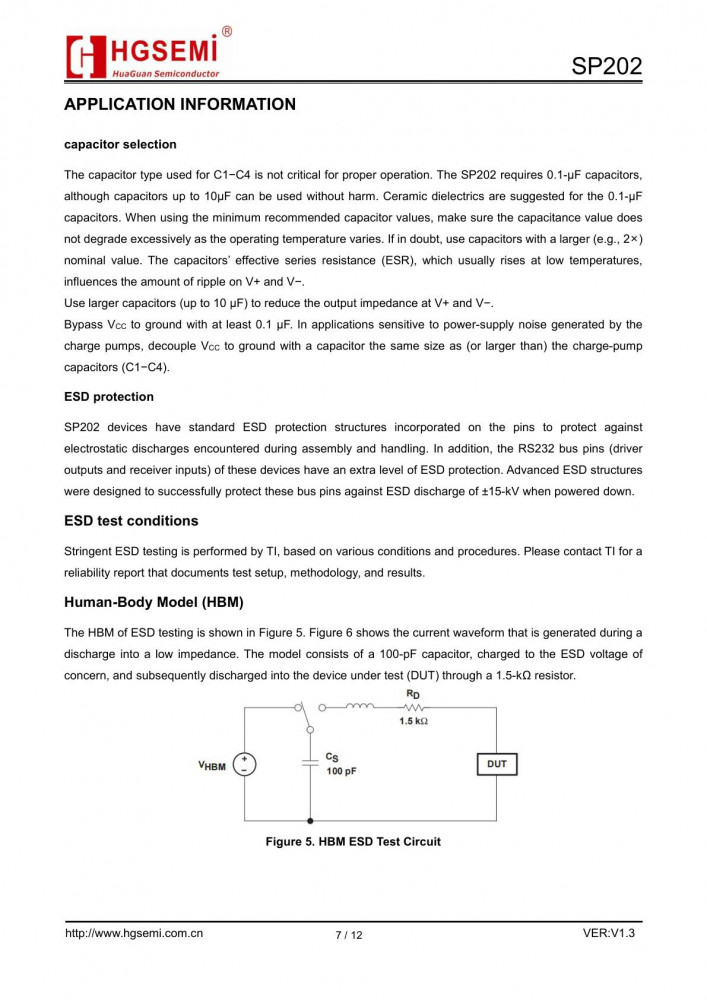 SP202EIM/TR datasheet page 7