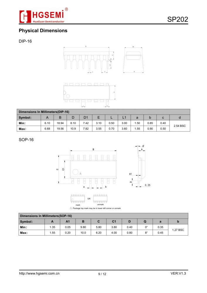 SP202EIM/TR datasheet page 9