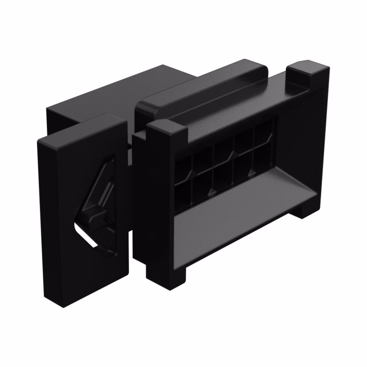 Micro-Fit BMI Plug Housing, Dual Row, Panel Mount, 10 Circuits, Make First/Break Last, Glow-Wire Capable, Black for sale