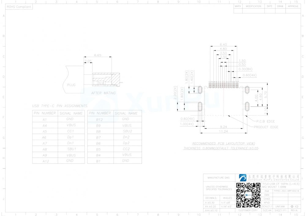 TYPEC-302-ARP16SC16 drawing page 2