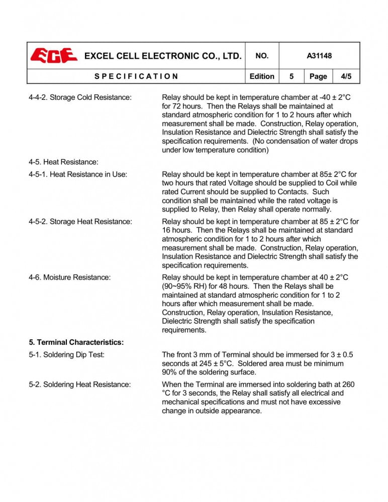 ECE ETR-LR relay datasheet page 4