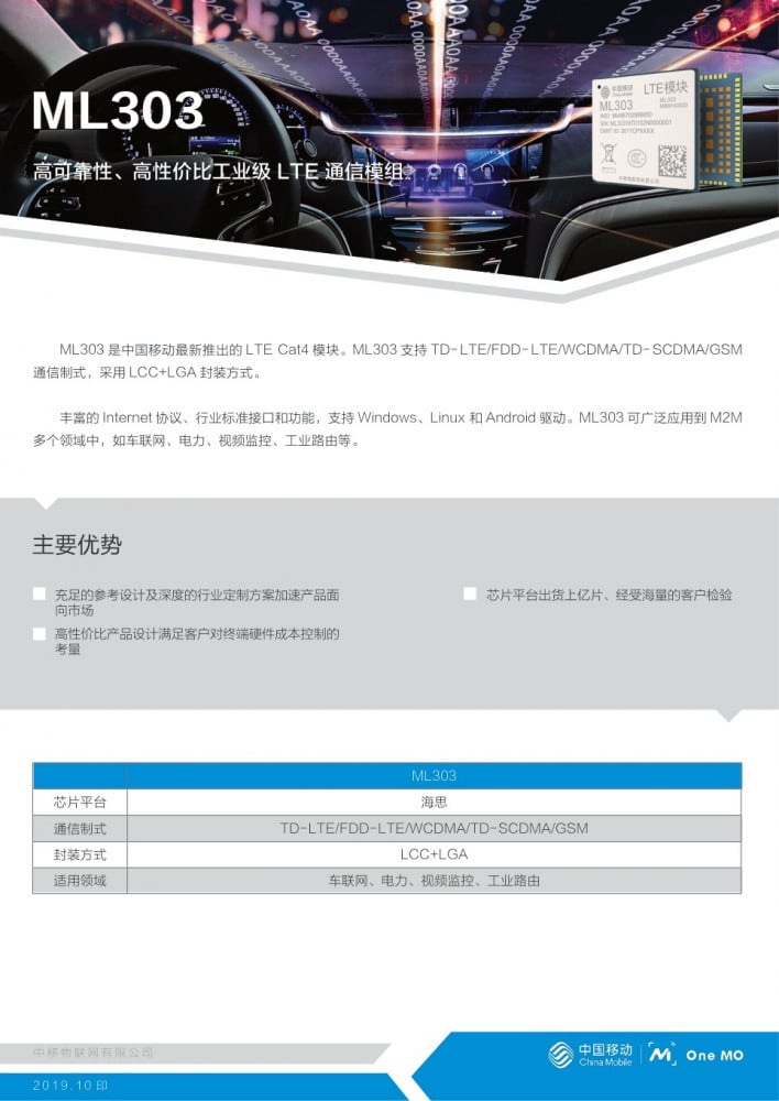 ML303 technical document page 1