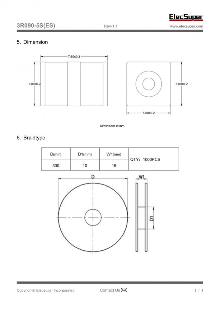 3R090-5S(ES) technical document page 2