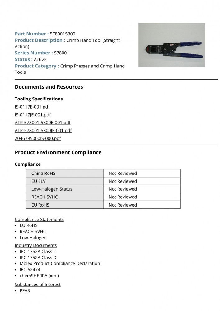 5780015300 technical document preview, page 1