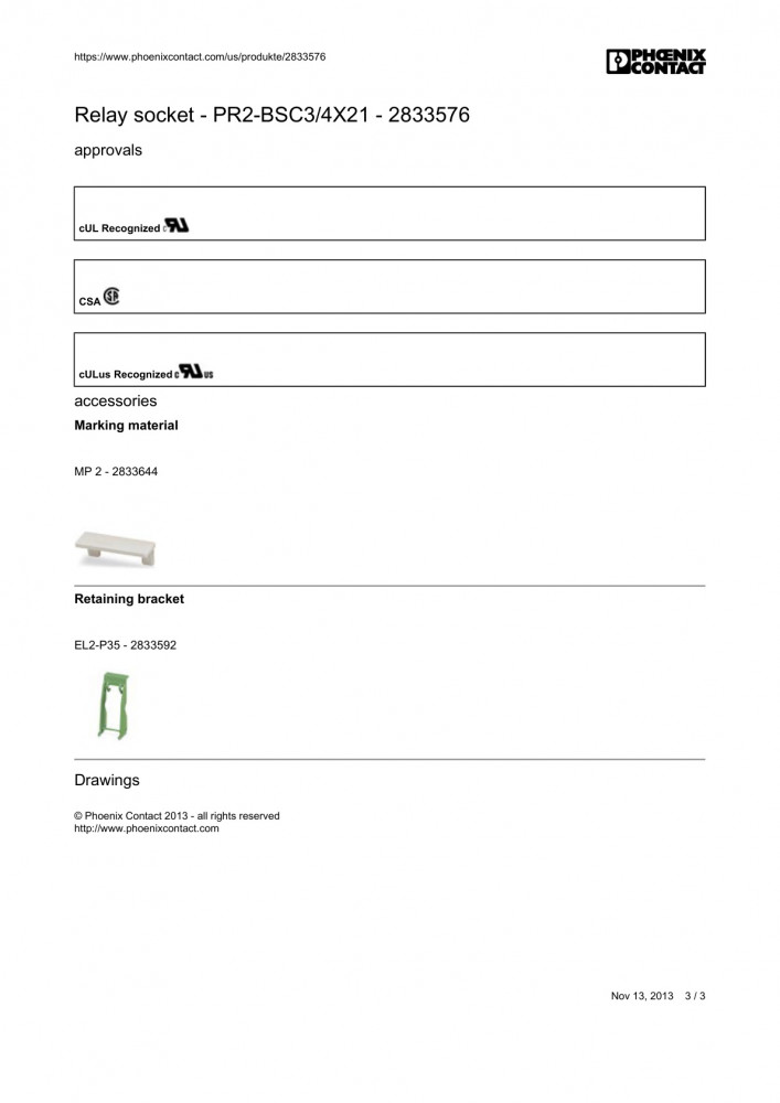 Phoenix Contact 2833576 technical document page 3