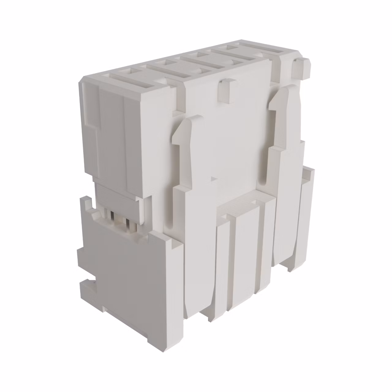 iPass I/O Surface Mount Receptacle, Right-Angle, Internal Assembly with Shell, 36 Circuit, 0.76µm Gold (Au), Through Hole Option, Tail Length 3.18mm, Right Key