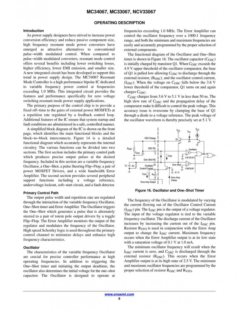 MC33067 datasheet page 8