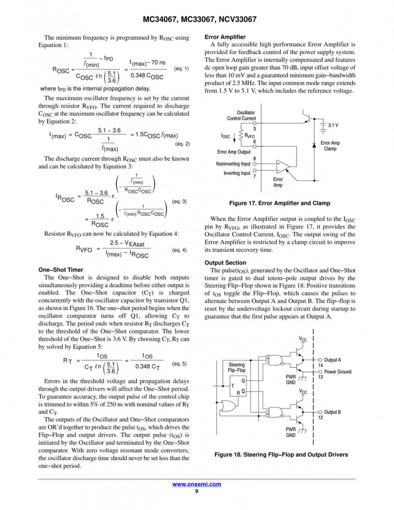 MC33067 datasheet page 9