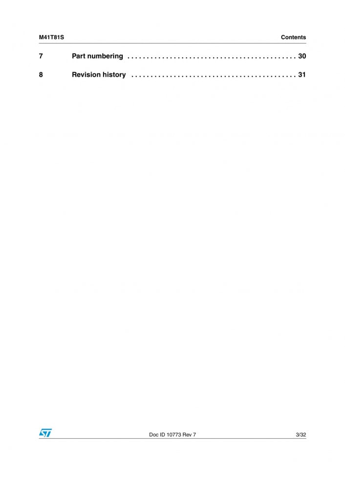 M41T81S datasheet page 3