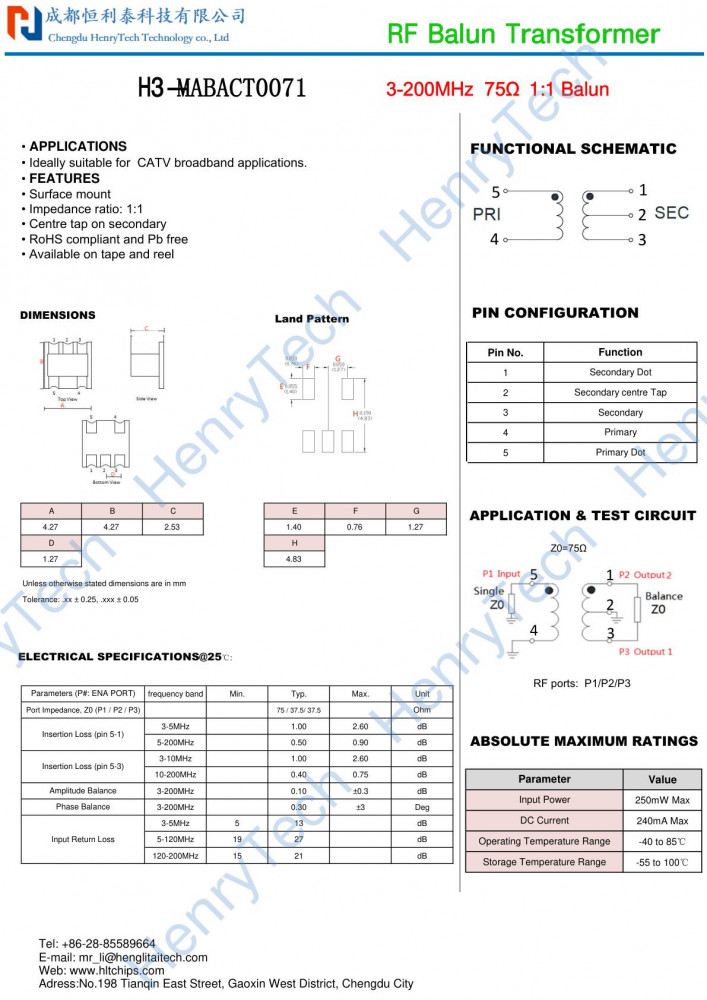 H3-MABACT0071 datasheet page 1
