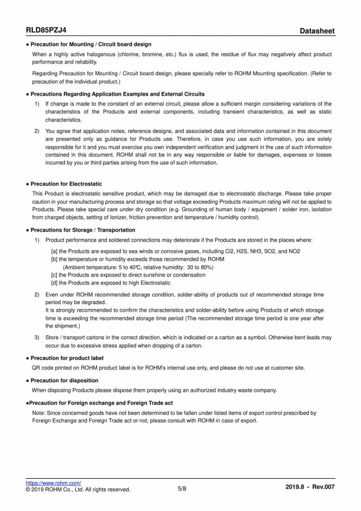RLD85PZJ4-00A technical document page 5