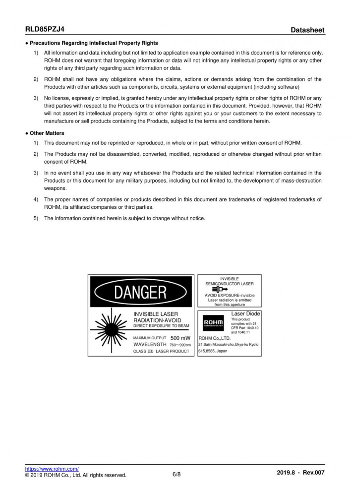 RLD85PZJ4-00A technical document page 6