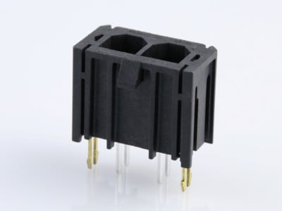 Sabre Right-Angle Header, 7.50mm Pitch, 2 Circuits, Glow-Wire Capable, 5.33mm Tail Length, for 2.40mm PCB, without Board Lock