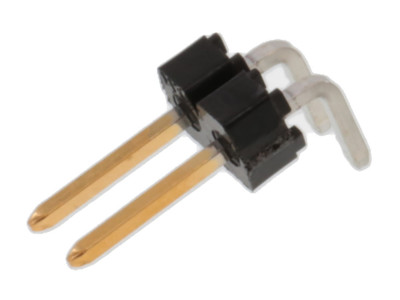 C-Grid III PCB Header, 2.54mm Pitch, Through Hole, Single Row, Right-Angle, 2 Circuits, 0.38µm Gold (Au) Plating for sale