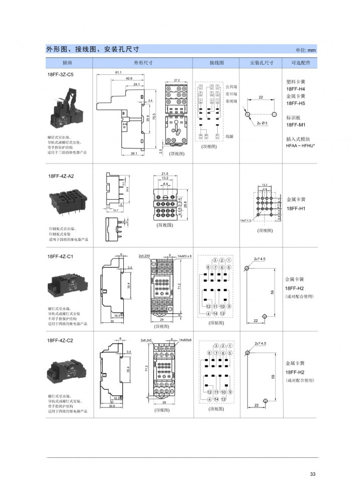 HONGFA relay socket datasheet page 4