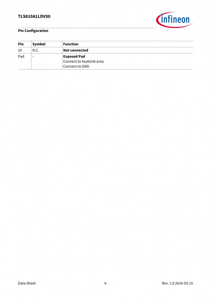 TLS810A1 datasheet page 6