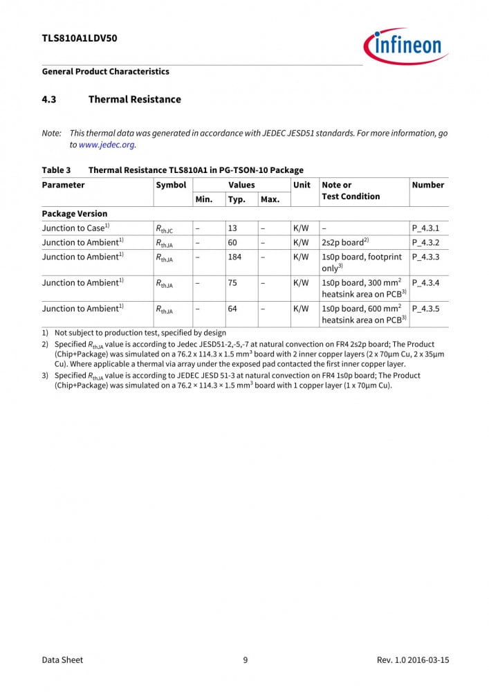 TLS810A1 datasheet page 9