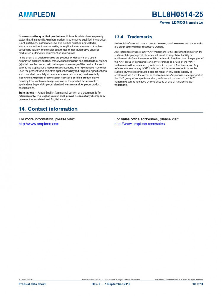 BLL8H0514-25U datasheet page 10