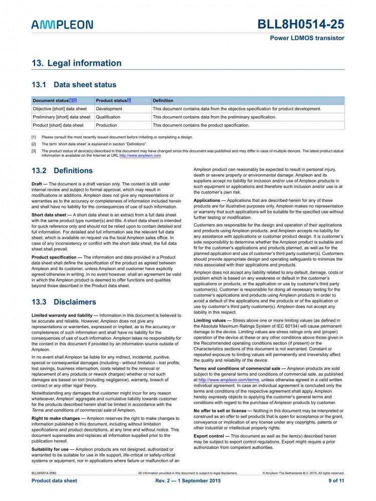 BLL8H0514-25U datasheet page 9