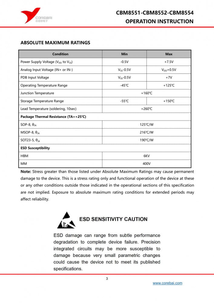 CBM8554AS14 datasheet page 3