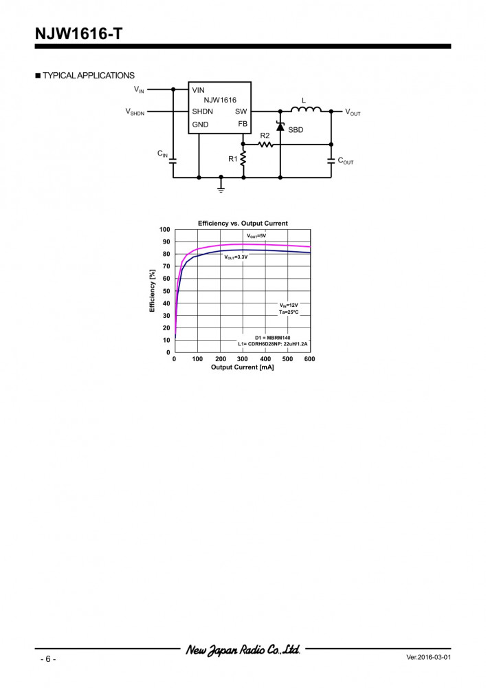 NJW1616 datasheet page 6
