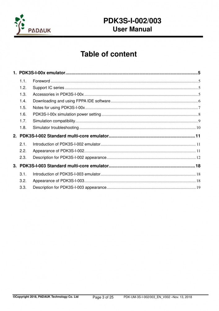 PDK 3S-I-002 manual page 3