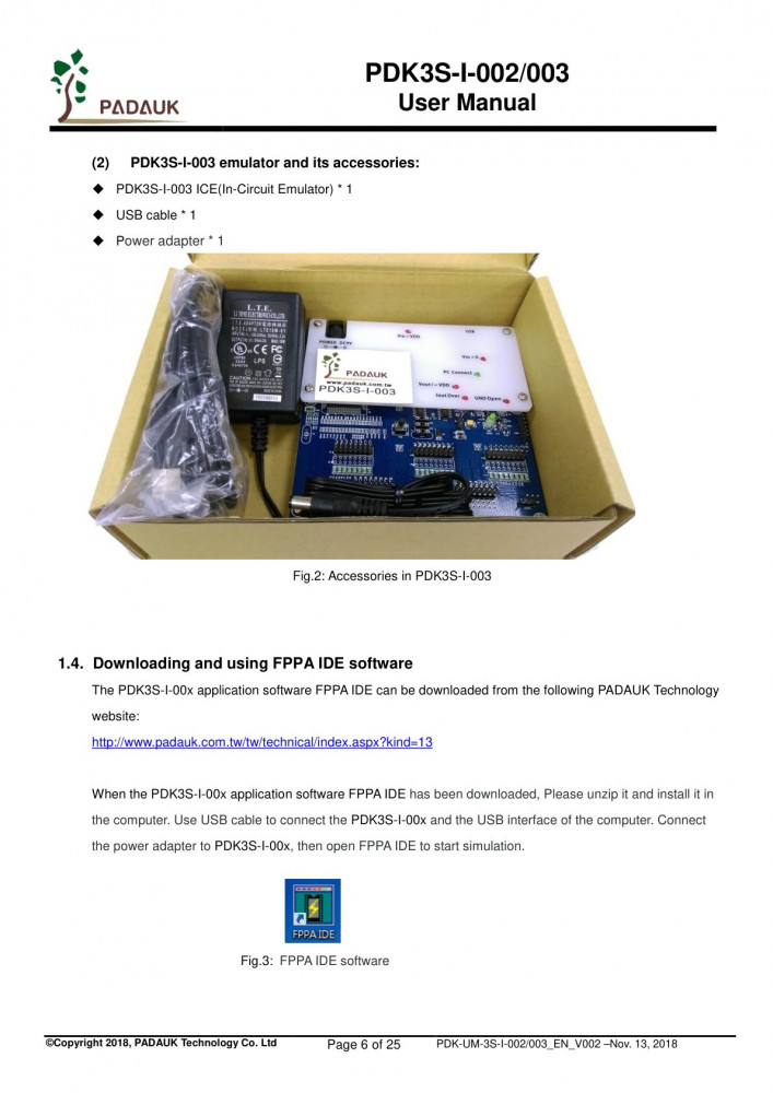 PDK 3S-I-002 manual page 6