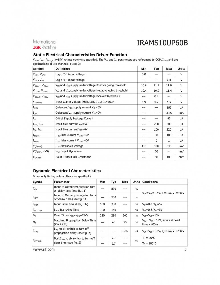 IRAMS10UP60B-4 datasheet page 5