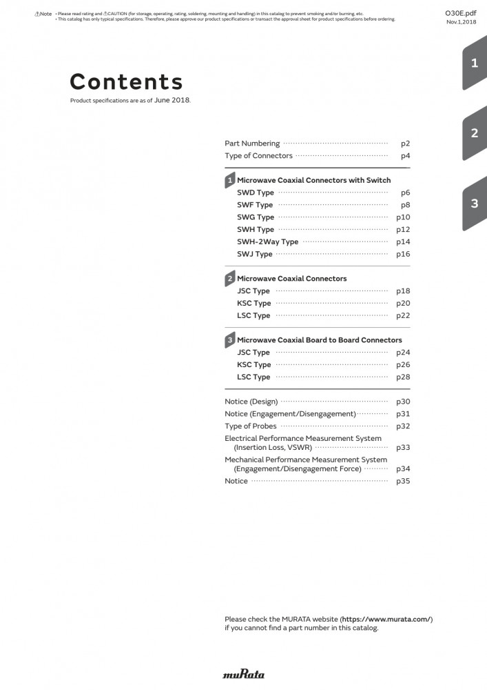 Microwave coaxial connector catalog page 3