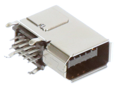 2.00mm Pitch I/O PCB Receptacle, Upright-Style, Phosphor Bronze Shell, 10 Circuits for sale