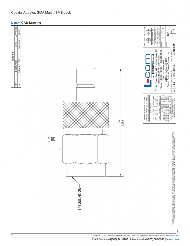 LCAD30011 datasheet page 3