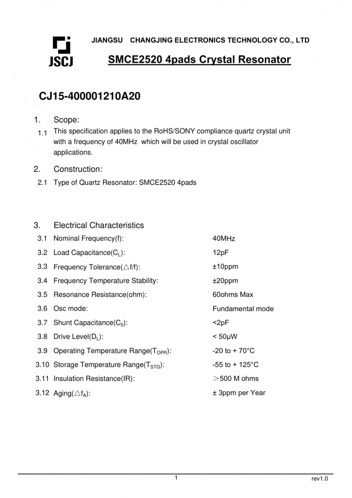 CJ15-400001210A20 specification page 2