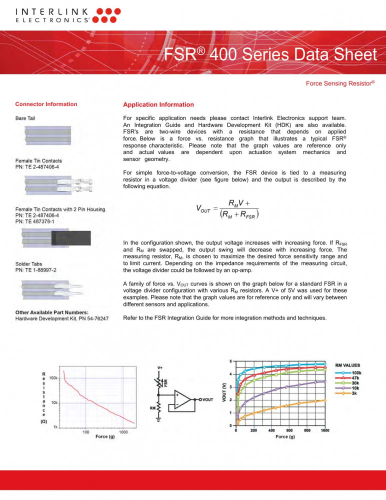 FSR 400 Series datasheet image 3