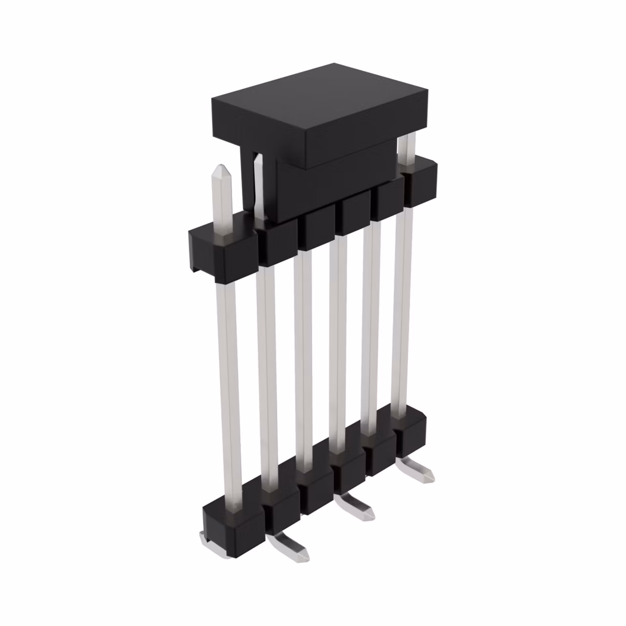Milli-Grid PCB Header, 2.00mm Pitch, Surface Mount, Single Row, Dual Body, Vertical, 6 Circuits, 2.50µm Tin (Sn) Plating, 15.00mm Stacking Height, Tape and Reel, with Cap, Lead-Free for sale