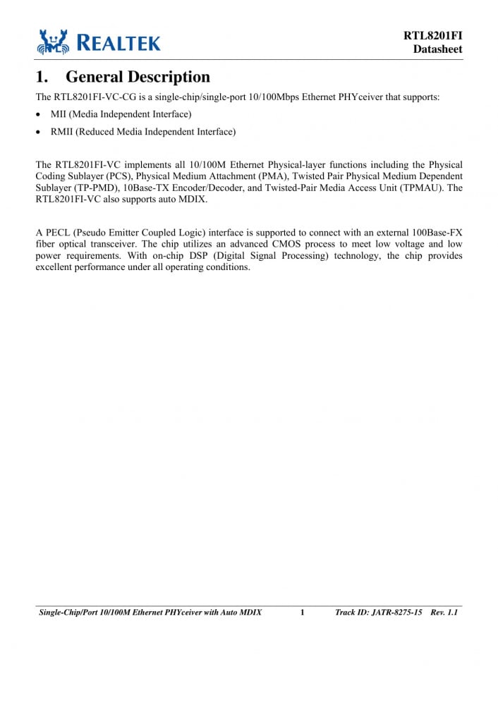 RTL8201FI-VC-CG datasheet page 7
