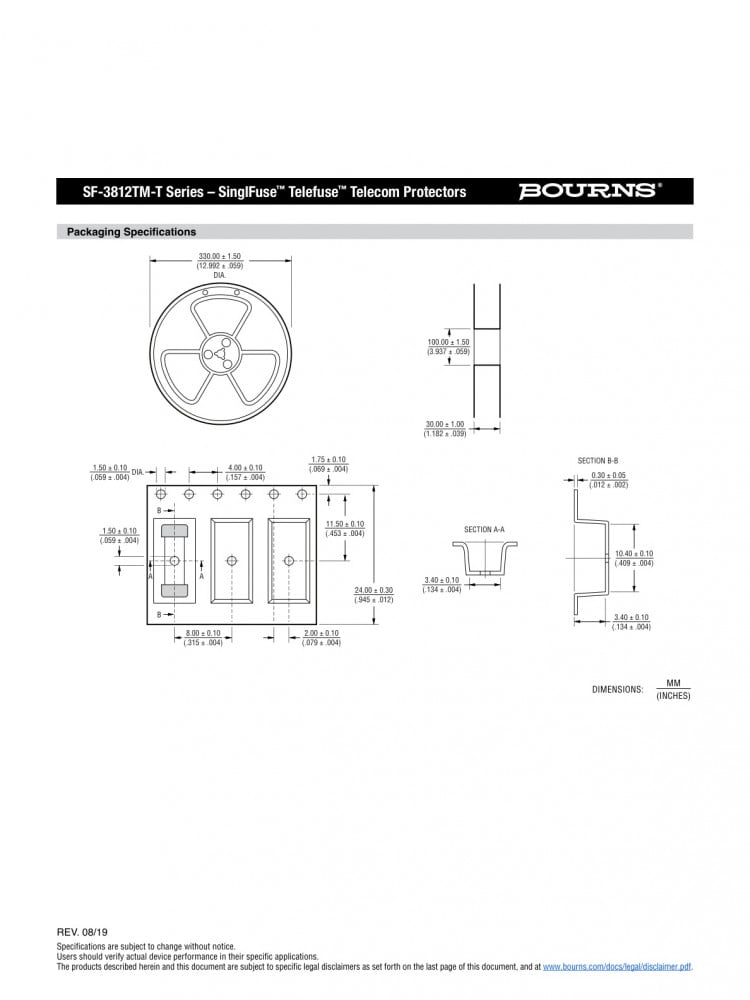Bourns SF-3812TM125T-2 datasheet page 8