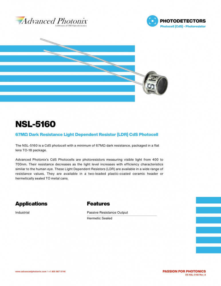 NSL-5160 datasheet page 1 preview