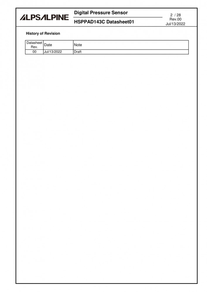 HSPPAD143C datasheet page 2