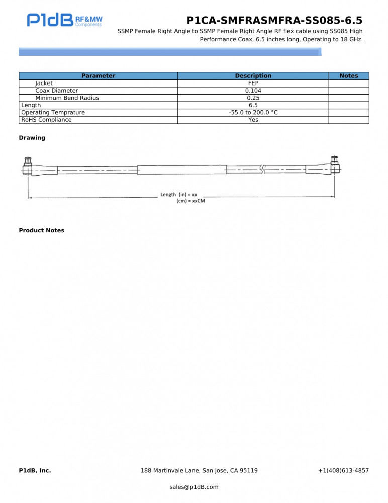 P1CA-2SMFRA-SS085-6.5 product documentation image 2