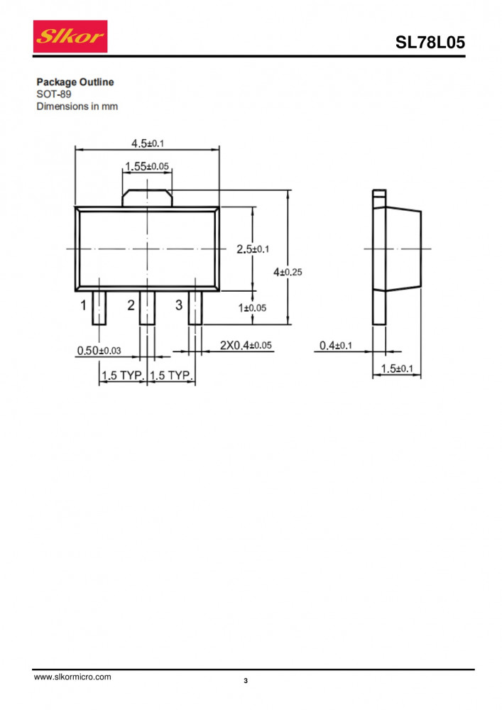SL78L05 datasheet page 3