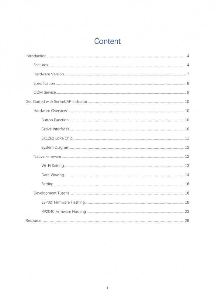 SenseCAP Indicator manual page 2