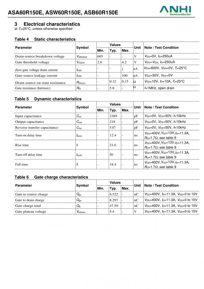 ASB60R150E datasheet page 4