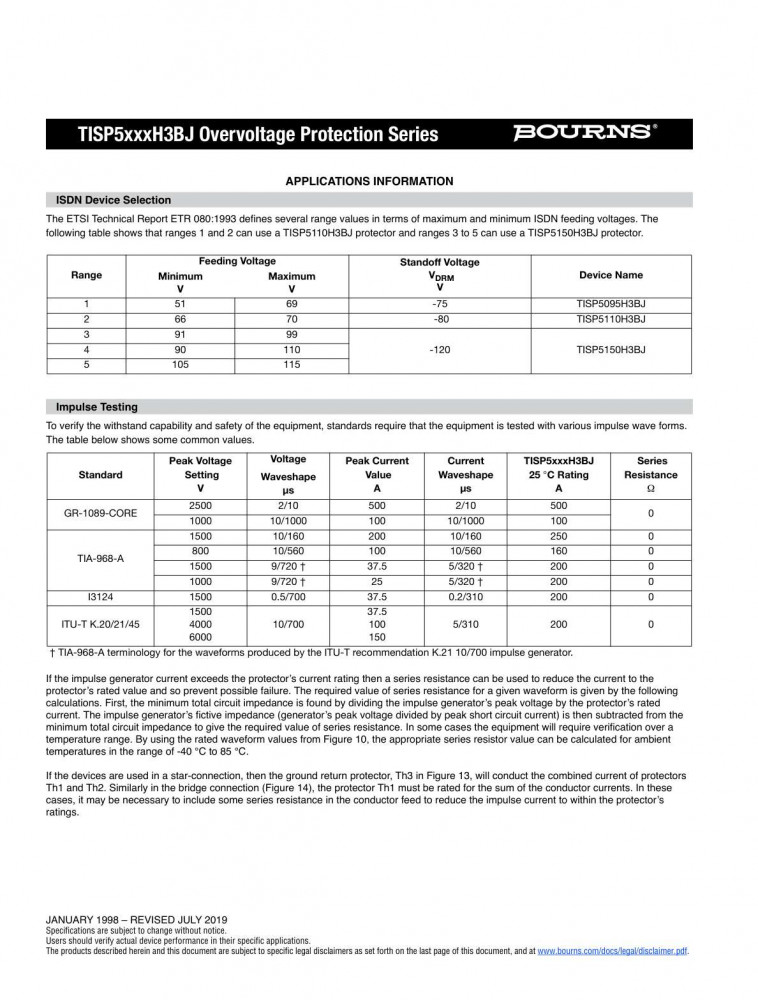TISP5080H3BJR-S datasheet page 10