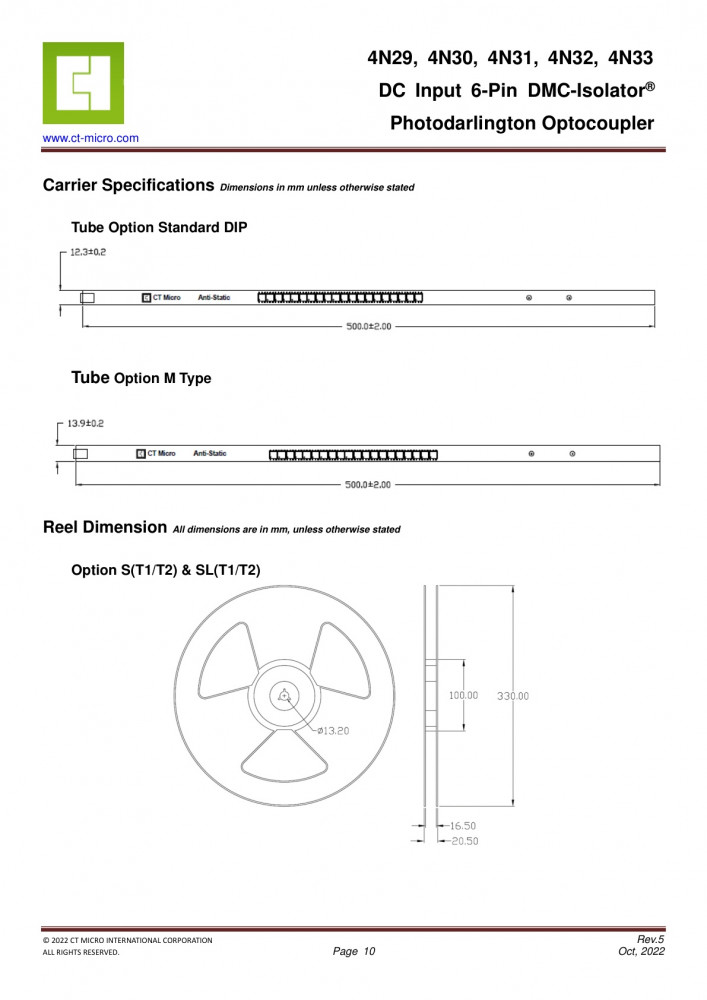 CT MICRO 4N30 datasheet page 10