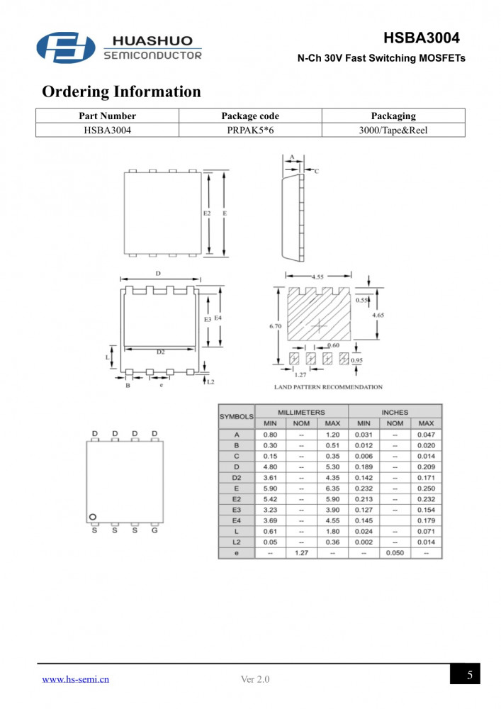 HSBA3004 datasheet page 5