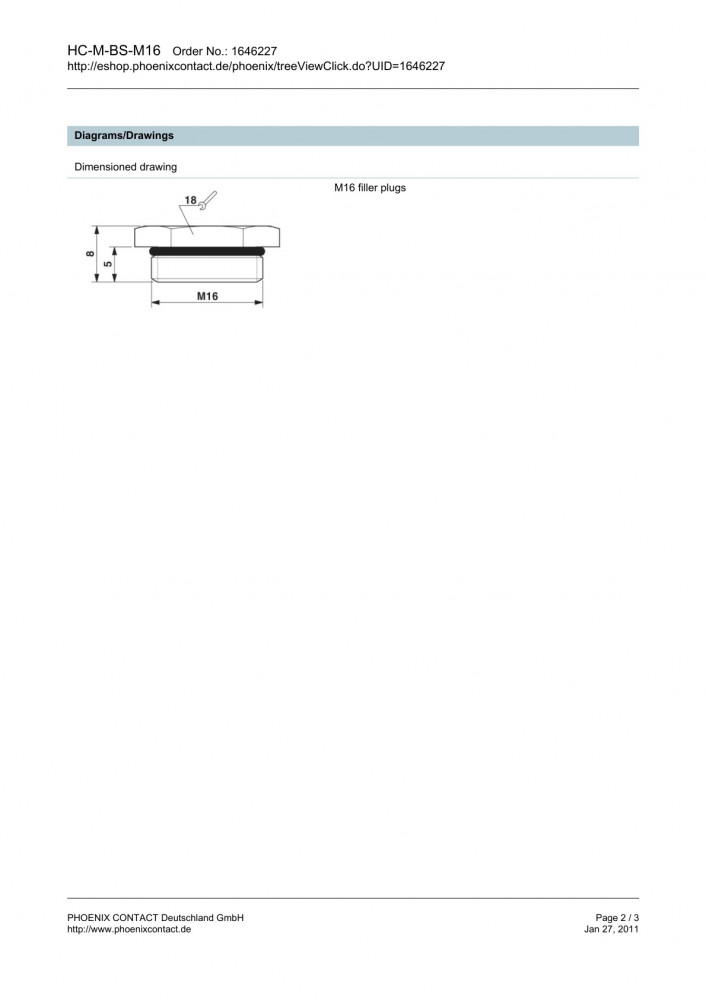 Phoenix Contact HC-M-BS-M16 technical document page 2