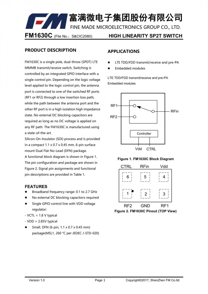 FM1630C document page 1