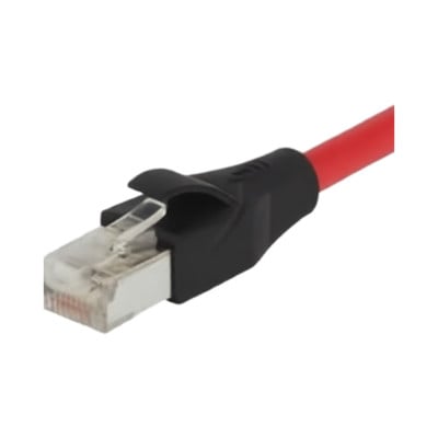L-com TRD695DSZ-RED-1 Modular Ethernet Cable RJ45 RJ11 Red 1 ft