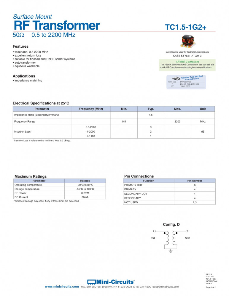 TC1.5-1G2+ technical document page 1