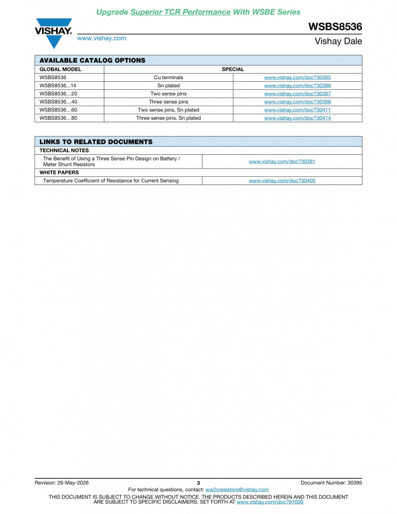 WSBS8536 technical document page 3